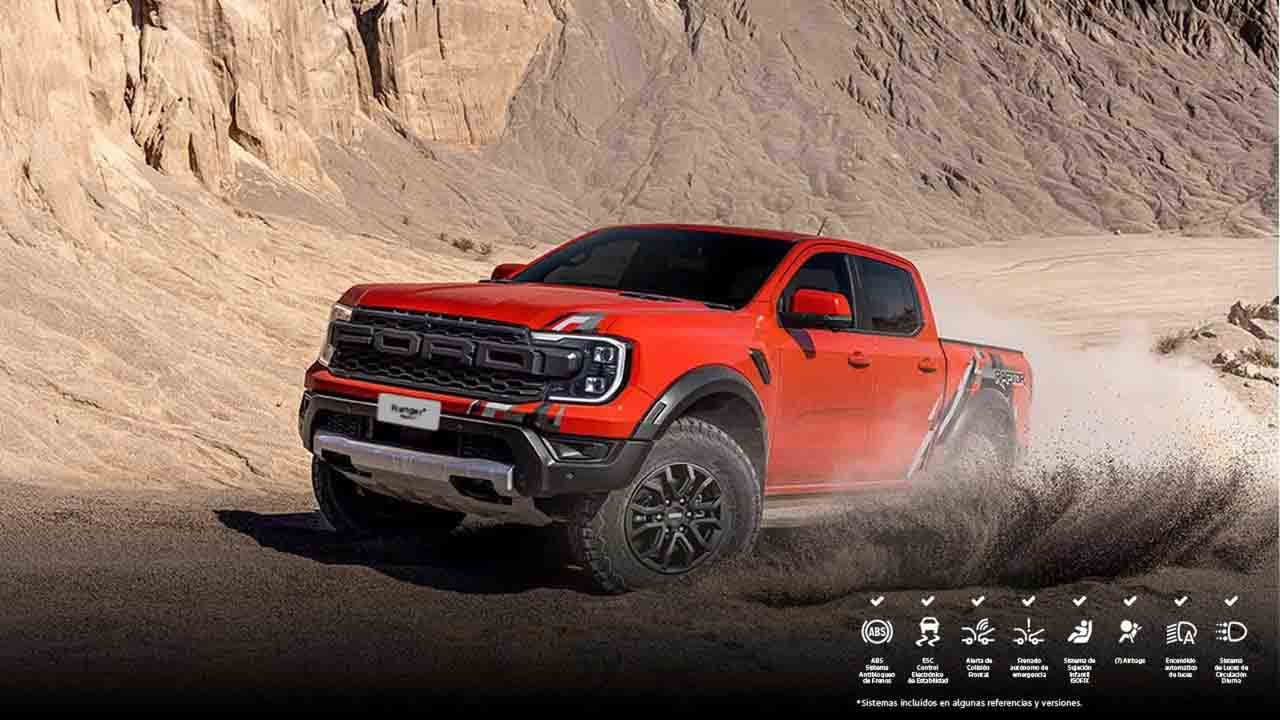 203-Ford Ranger Raptor Rojo - MKTP Movilidadtu360 Bancolombia